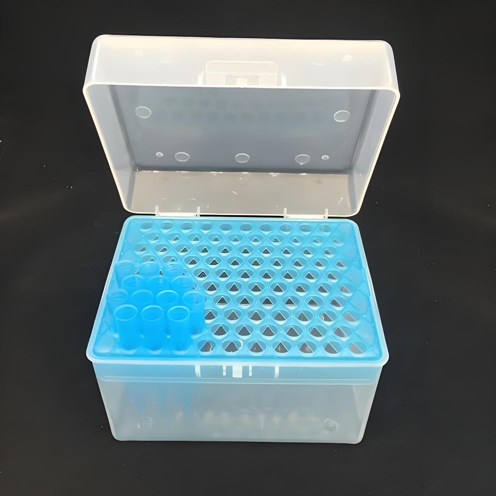 Jual RAK PIPET TIPS 1ML PIPETTE TIP RACK 1000UL 96 LUBANG PIPETTE TIP ...