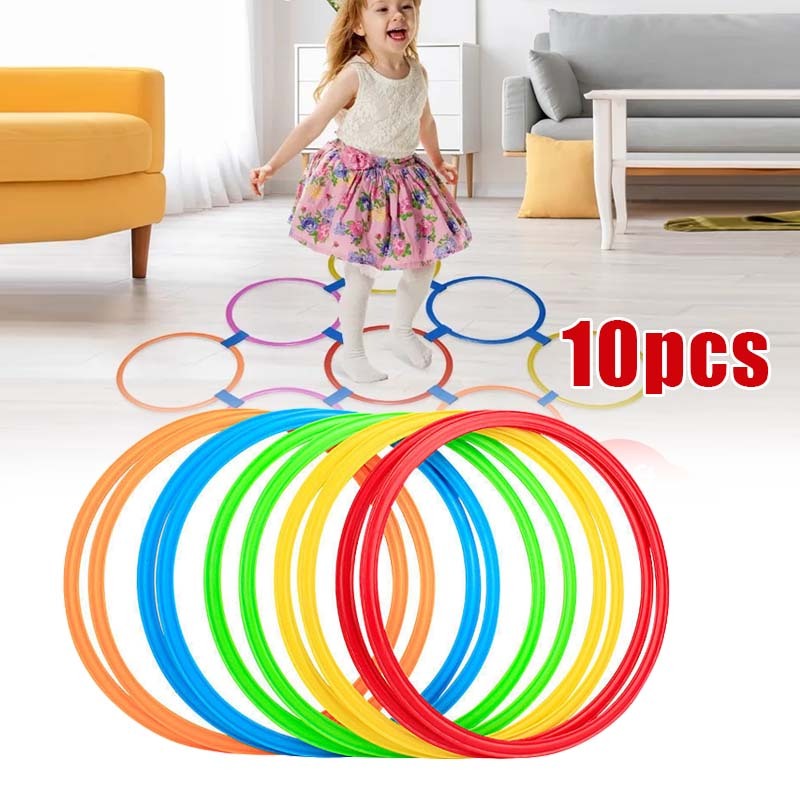 Jual 10pcs Hopscotch Ring Ring Lompat Anak Mainan Jingkat Pincang ...