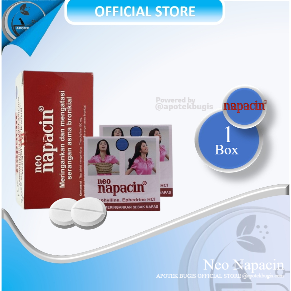 Jual Neo Napacin - Obat Asma Sesak Napas Box isi 25x4 Tablet - 25 Strip ...