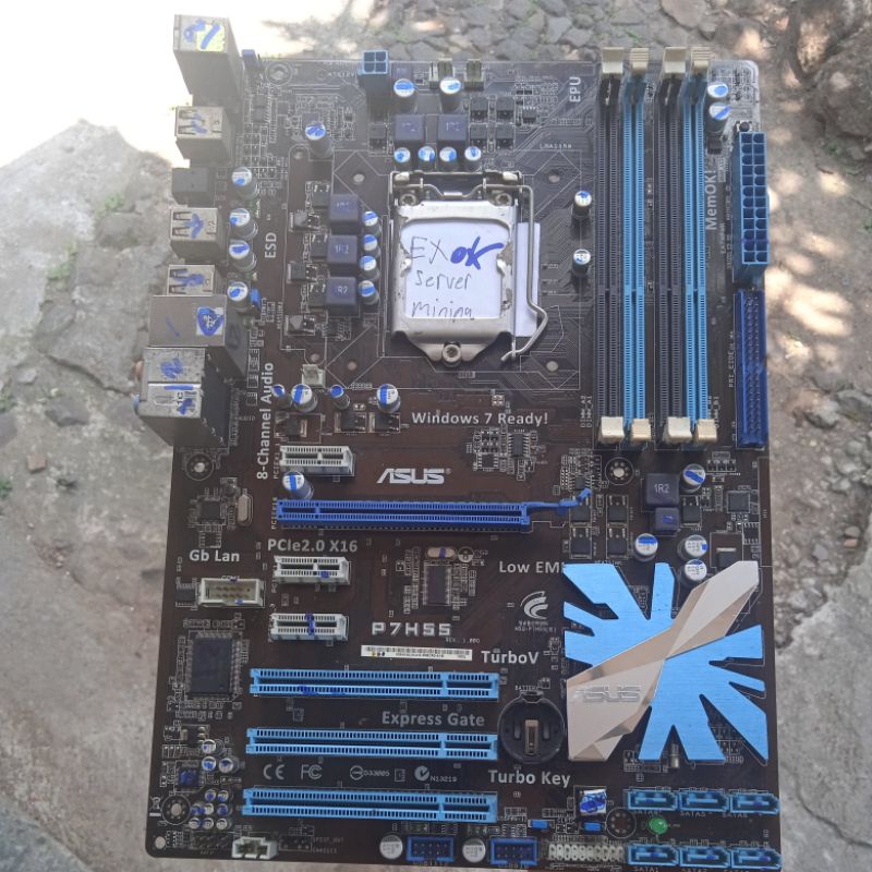 Jual Mainbroad/mobo ASUS P7H55 LGA1156 DDR3 EX SERVER Normal | Shopee ...
