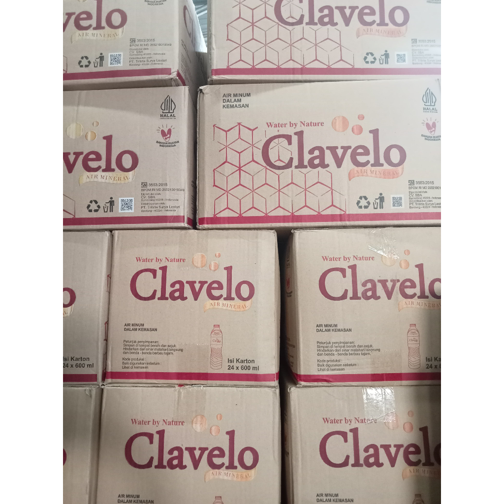 Jual Clavelo atau Viona Air Minum Kemasan Botol 1 Dus Isi 24 Botol ...