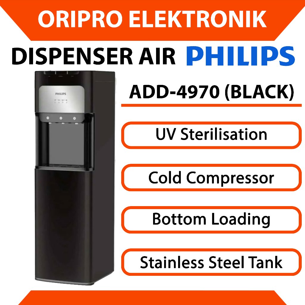 Jual Dispenser Galon Bawah Philips UV Dingin Kompresor ADD-4970 ...