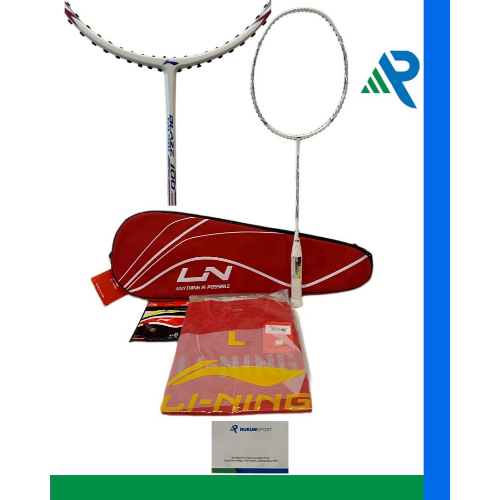 Jual Raket Badminton LINING BLAZE 100 (84 Gram) | Shopee Indonesia