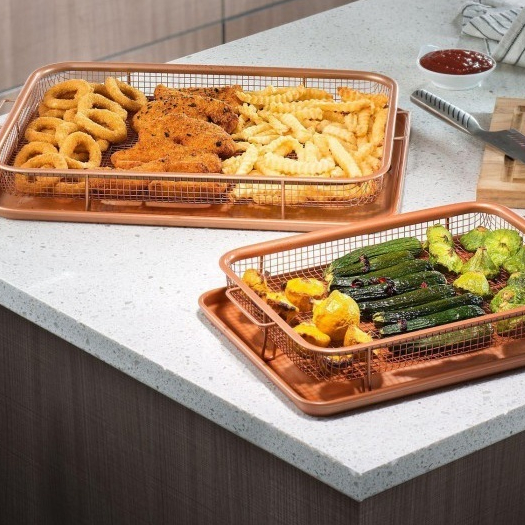 Jual WWEISHOP PENIRIS MAKANAN / COOPER CRISPER TRAY / BAKING TRAY ...