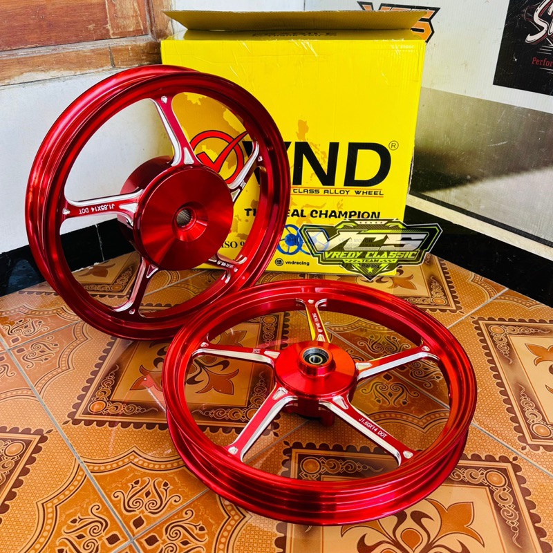 Jual VELG VARIO VND AK55 rink 14 MERAH 160-185 velg vario BEAT SCOOPY GENIO XRIDE MIO J GT SMILE ...