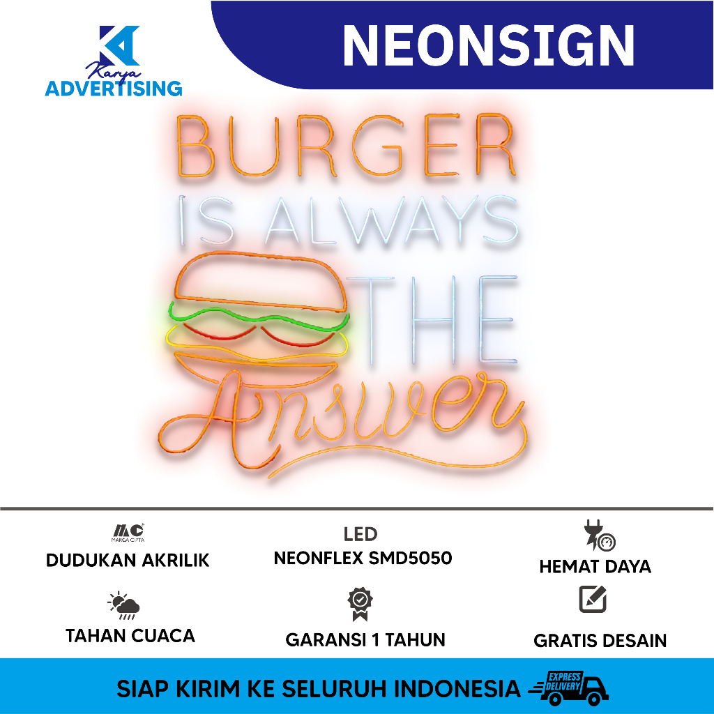 Jual Neonsign Custom Bebas Desain Gambar Logo Dudukan Full Akrilik Free ...