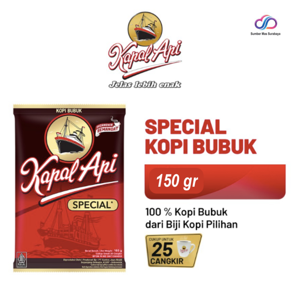 Jual KOPI KAPAL API Special Merah 150 gr Kopi Kapal Api Special 150 gram | Shopee Indonesia