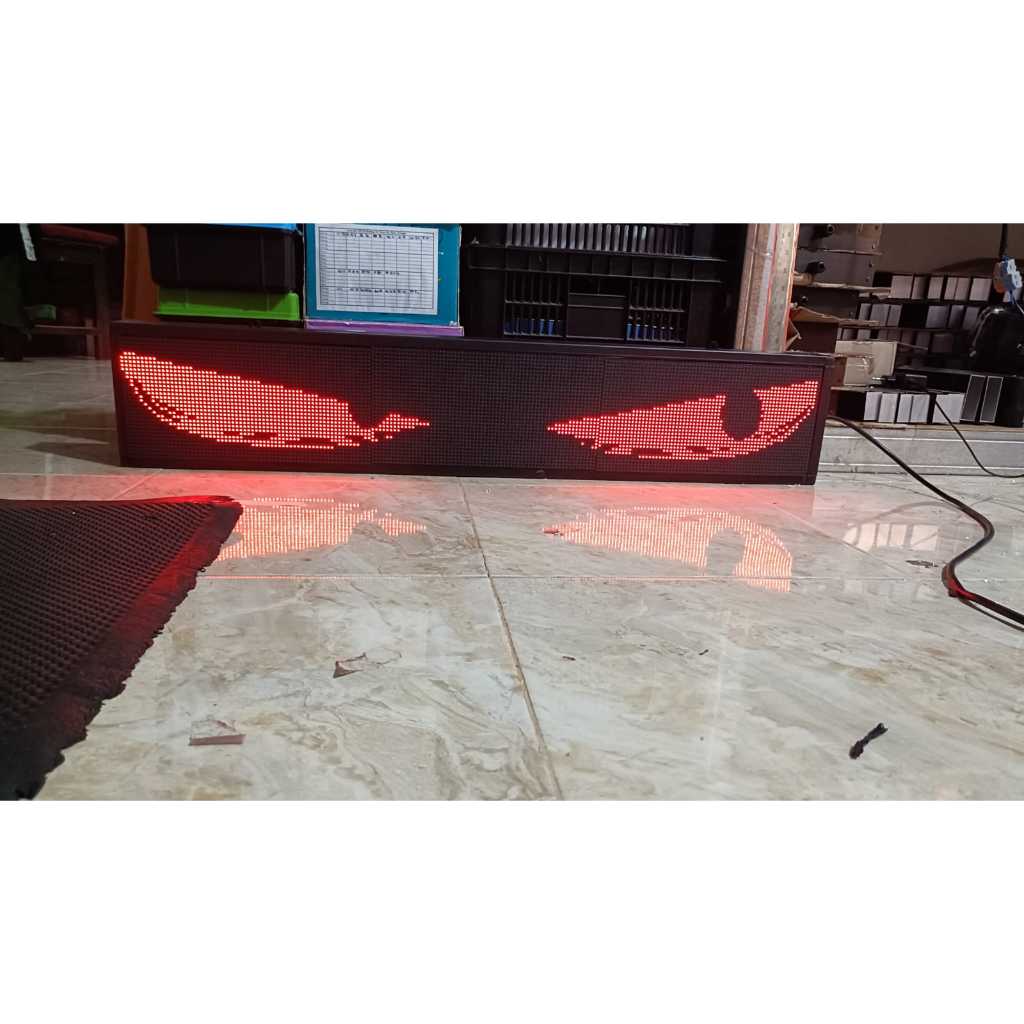 Jual Running Text Indoor P5 Animasi Mata Frame Alumunium Import ...