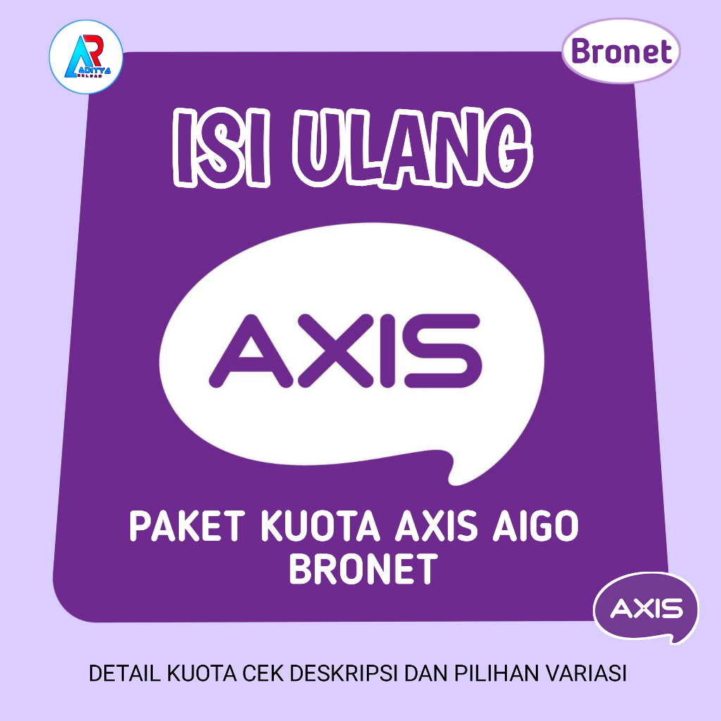 Jual Paket Kuota AXIS AIGO BRONET 30Hari ISI ULANG | Shopee Indonesia