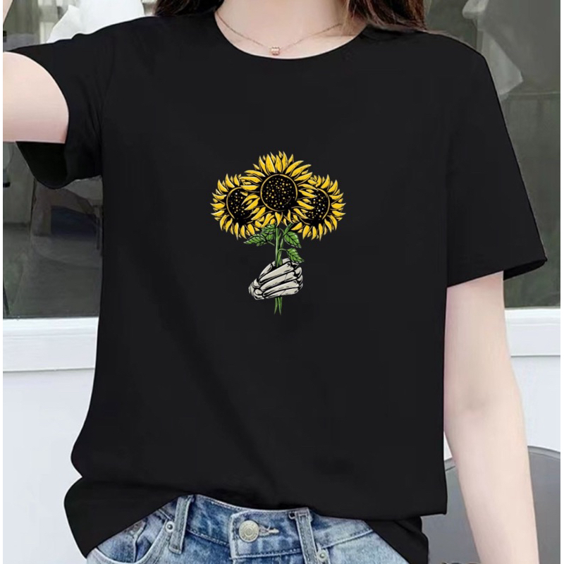 Jual 1008 Studio Kaos Unisex Sunflower Baju Motif Bunga Matahari Lucu ...