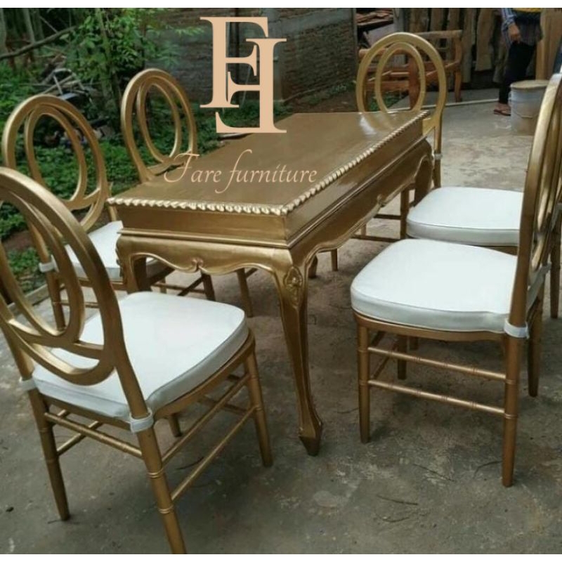 Jual kursi Olivia/full set meja akad/meja akad/kursi Olivia pelaminan ...