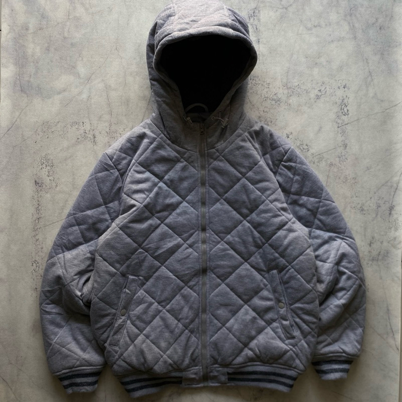 Jual Puffer Jacket GU Global Uniqlo (grey) | Shopee Indonesia
