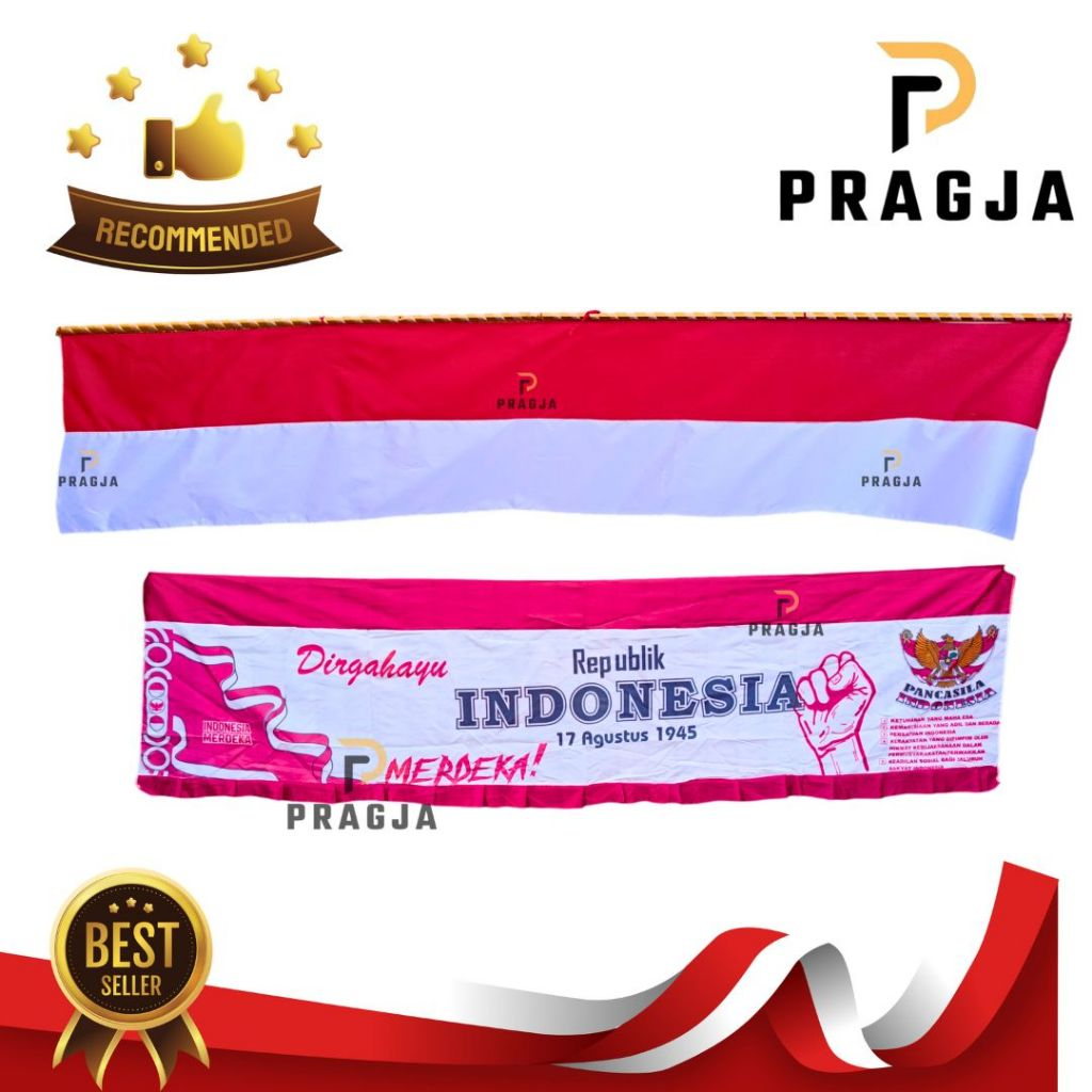 Jual PRAGJA Bendera merah putih bendera Indonesia Bendera Gapura ...