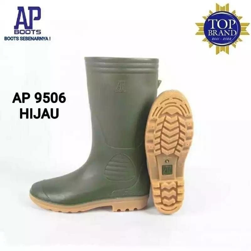 Jual Sepatu AP Boot Anti Air Anti Slip Sepatu Tukang Bangunan Sepatu ...