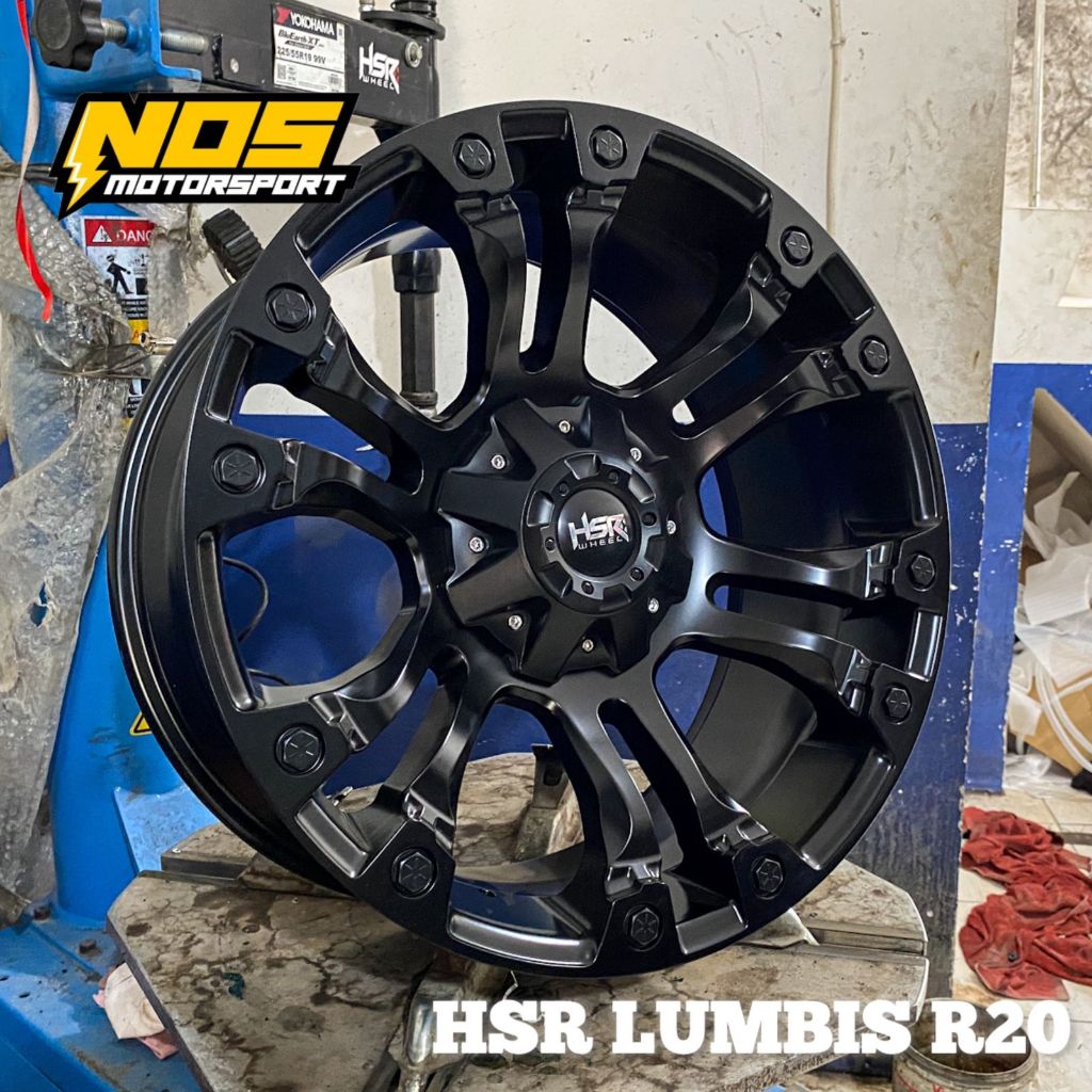 Jual VELG HSR LUMBIS R20 LEBAR 9 H6X139.7 BUAT PAJERO FORTUNER HILUX ...