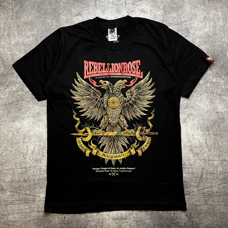 Jual Tshirt REBELLION ROSE X OVER DISTORTION - TANGAN DI DADA Official ...