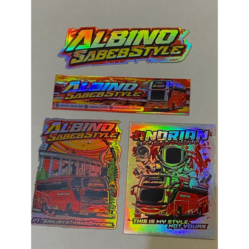 Jual Stiker Bus Sanjaya trans ALBINO asli PO | Shopee Indonesia
