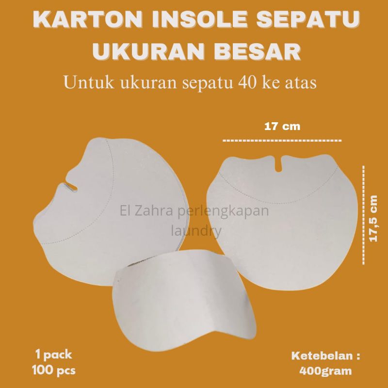 Jual Karton Insole Sepatu - Shoes Saddle by Faaiza 100 Lembar (tebal ...