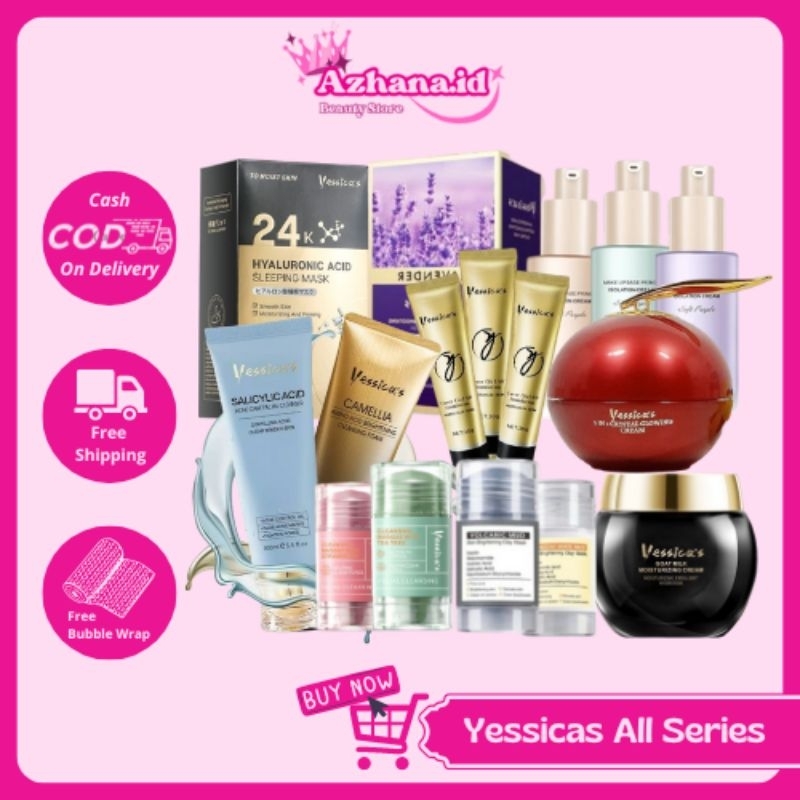 Jual YESSICA'S ALL SERIES FACE CLEANSER, 5IN1 CRYSTAL GLOW, MOISTURIZER ...