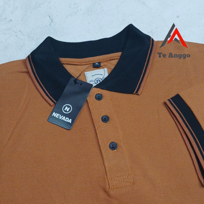 Jual Kaos Polo Kerah Kombinasi List Lengan Pendek Shirt Polo Basic Kaos ...