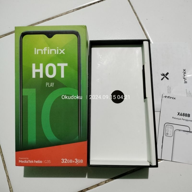 Jual Dus Box Infinix HOT 10 PLAY Original Copotan | Shopee Indonesia