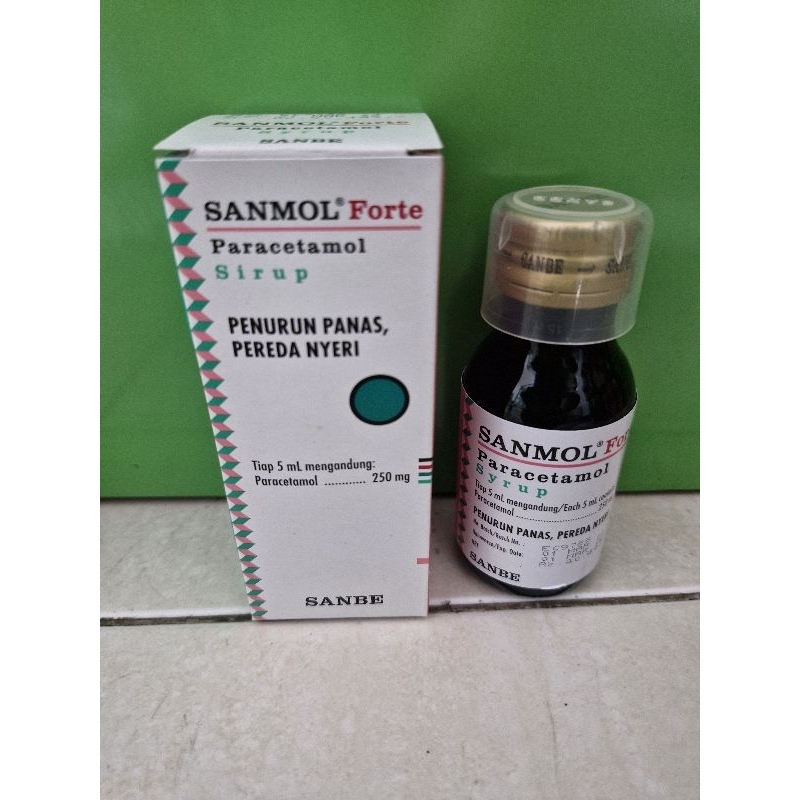 Jual SANMOL FORTE SYRUP 60ML - Obat Penurun Demam Anak | Shopee Indonesia