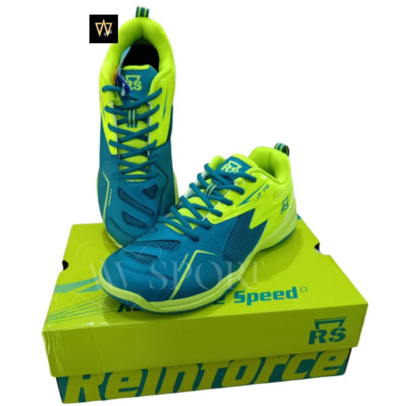 Jual Sepatu Badminton RS JF 718 Hijau/Lemon / Sepatu Bulutangkis ...