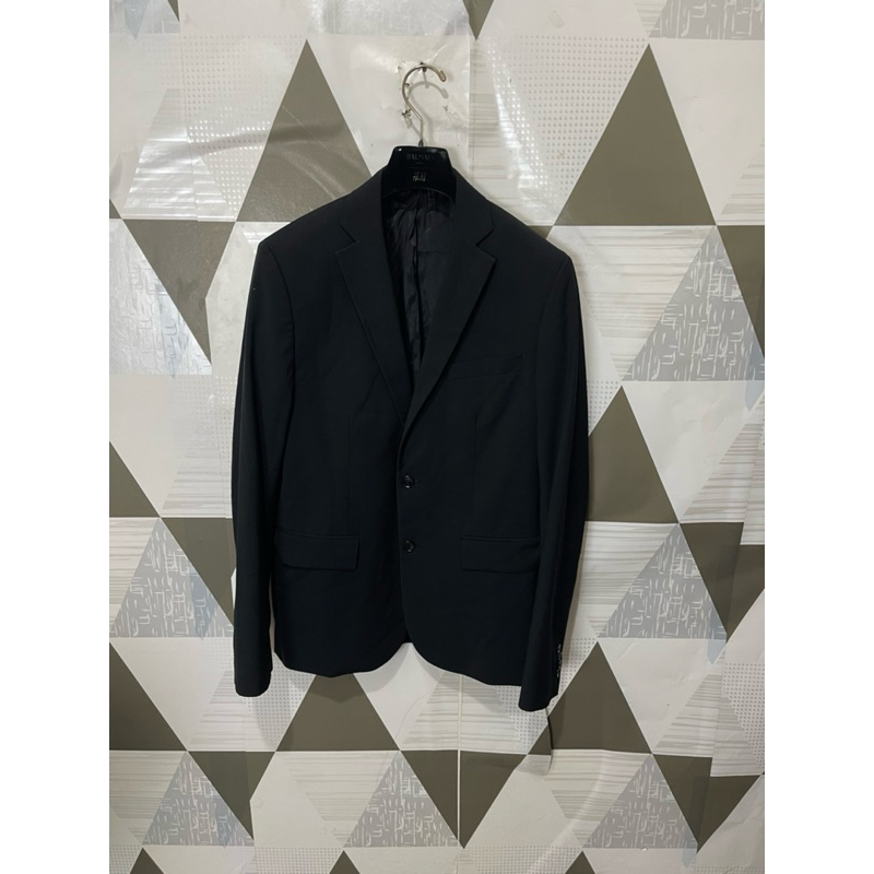 Jual mango man blazer black jas slimfit formal L | Shopee Indonesia