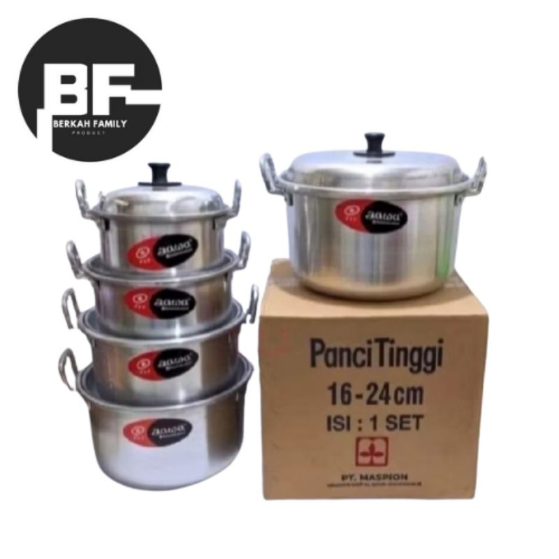 Jual Panci Set Jawa Alumunium Isi 5pcs | Shopee Indonesia