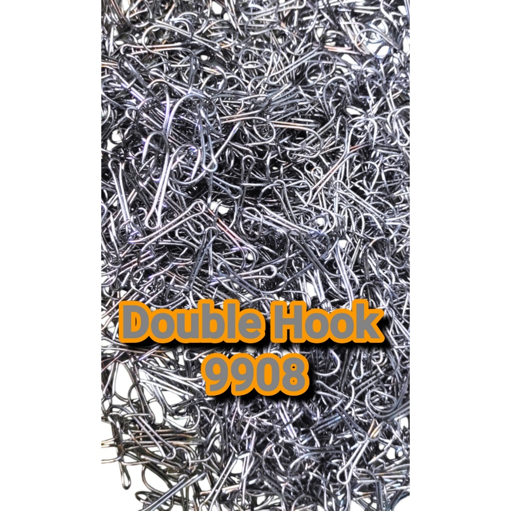 Jual DOUBLE HOOK 9908 DOUBLE HOOK 4# 1# & 1/0 Isi 50 pcs | Shopee Indonesia