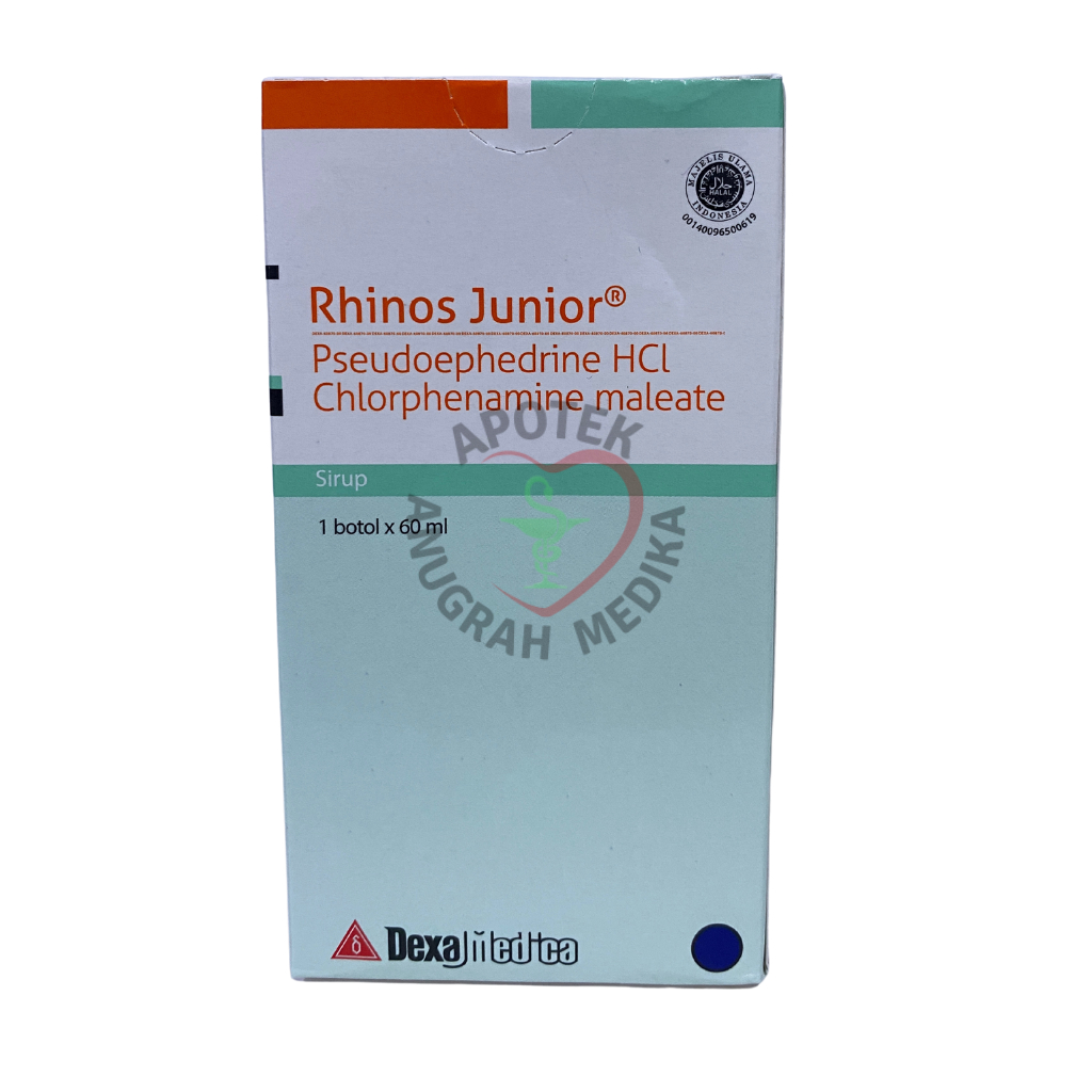 Jual RHINOS JUNIOR Syrup / Sirup 60ML / Obat Pilek Anak / Flu / Hidung ...