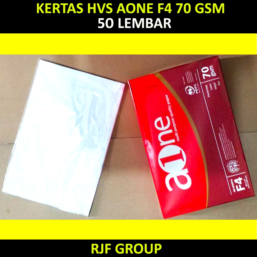 Jual KERTAS HVS AONE FC 70 F4 50 LEMBAR | Shopee Indonesia
