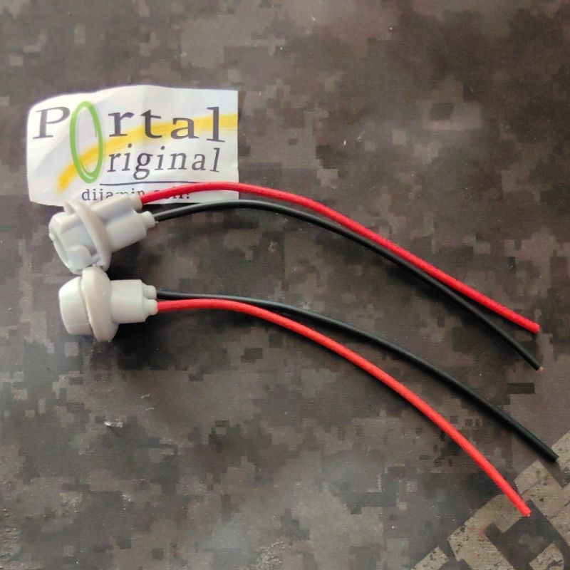 Jual socket Cop lampu Sen T10 T13 polos kembang soket tancap motor sein ...