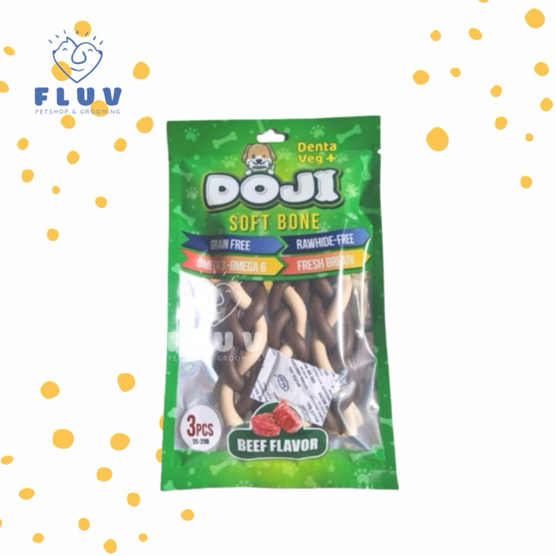 Jual Snack Anjing DOJI SOFT BONE isi 3 | Shopee Indonesia