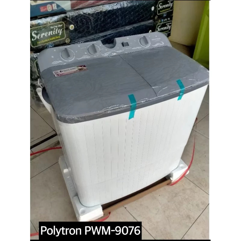 Jual MESIN CUCI POLYTRON 9KG PWM-9076 DUA TABUNG PWM9076 PWM 9076 9 KG ...