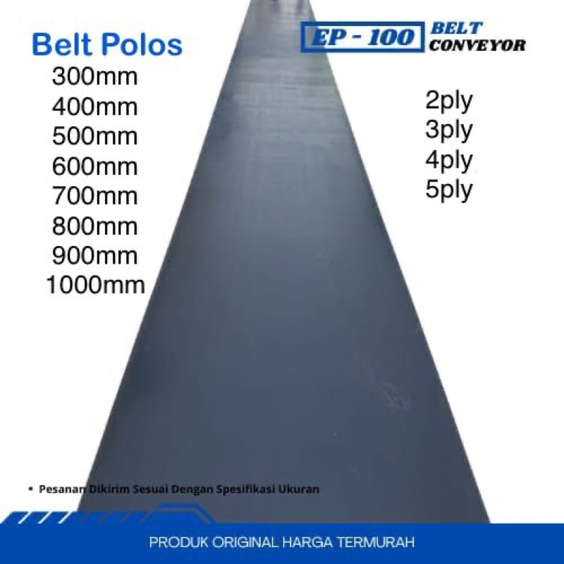 Jual Conveyor Belt Polos EP 100 300mm 400mm 500mm 600mm 30CM 40CM 50CM ...