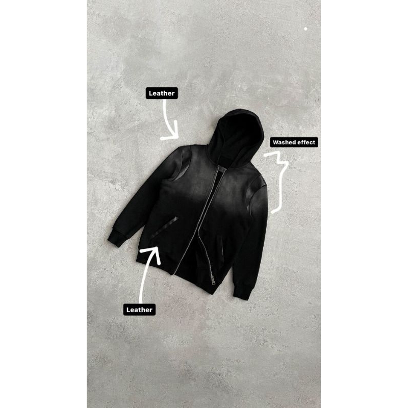 Jual RUCAS"Embossed Paisley Leather"Zip Hoodie V1&V2 | Shopee Indonesia