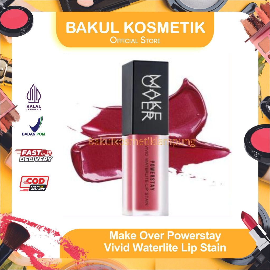 Jual MAKE OVER Powerstay Vivid Waterlite Lip Stain | Shopee Indonesia