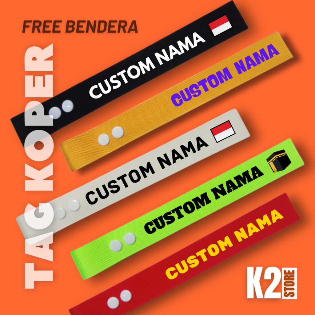 Jual Tag Koper Luggage Tag Bag Tag Gantungan Koper Tas Custom Nama ...