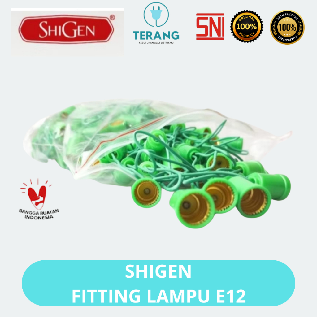 Jual SHIGEN FITTING LAMPU GANTUNG E12 / Fitting Dudukan Lampu Cabe Dop ...