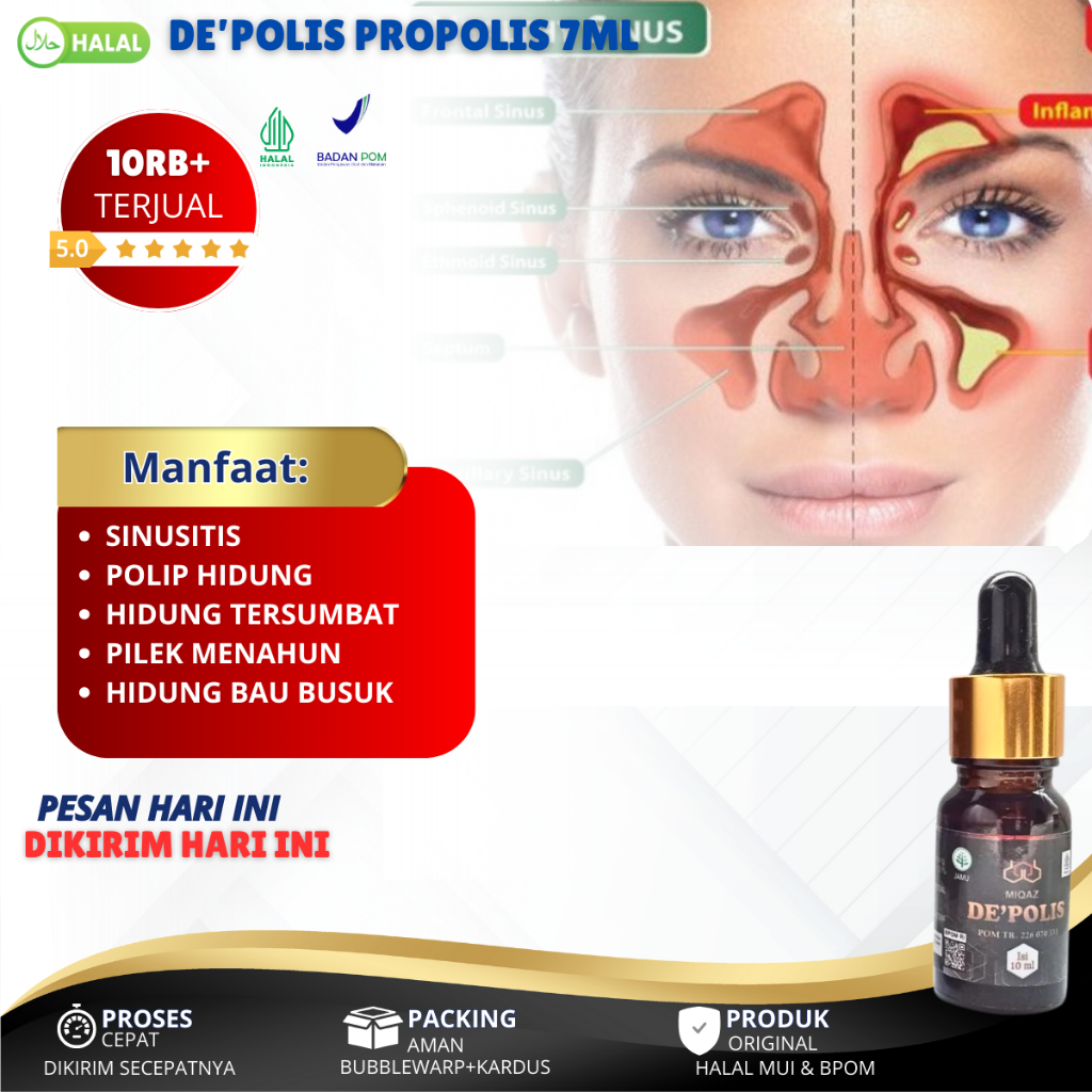 Jual Obat Sinusitis Polip Hidung Pilek Menahun Hidung Berbau Busuk Hidung Tersumbat Benjolan Di ...
