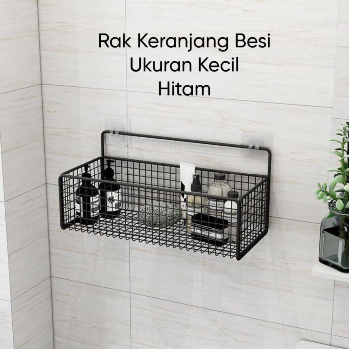 Jual Rak Keranjang Jaring Bahan Besi Rak Keranjang Tempel Dinding ...