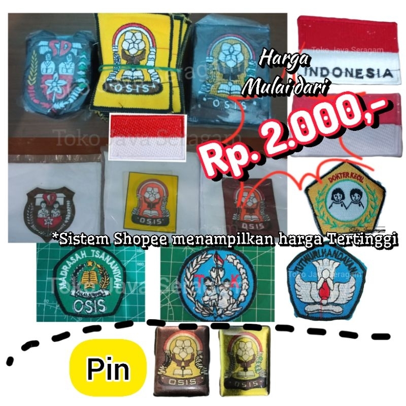 Jual Bet Bendera Indonesia Pin OSIS Dokter Kecil Tutwuri Handayani TK ...