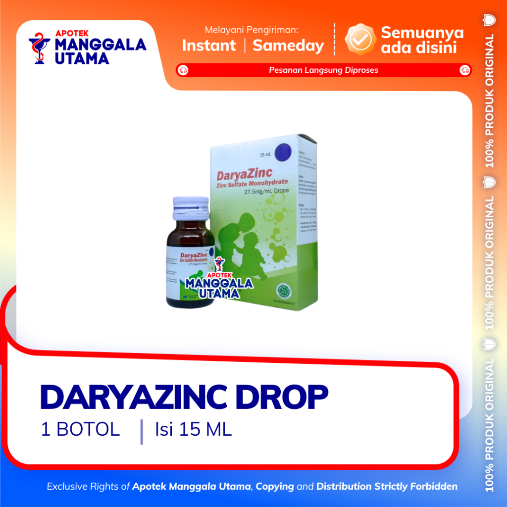 Jual DARYAZINC DROP 15 ML | Shopee Indonesia