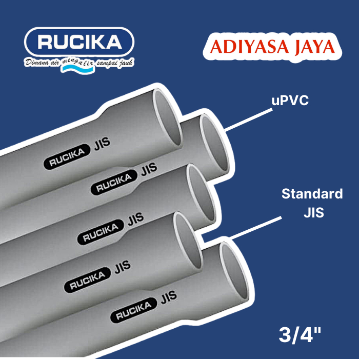 Jual Rucika JIS AW 3/4 (Rucika) / Pipa PVC Kelas AW | Shopee Indonesia