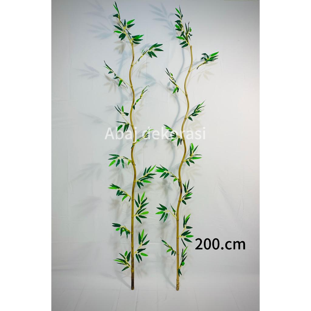 Jual batang bambu artificial Ulir 2M pohon bambu cendani partisi ...
