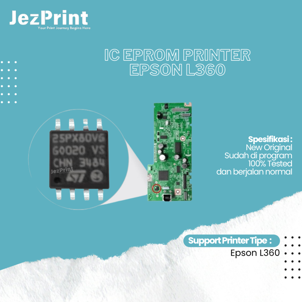 Jual IC Eprom Epson L360, IC Counter L360, IC Eeprom Reset Epson L360 ...