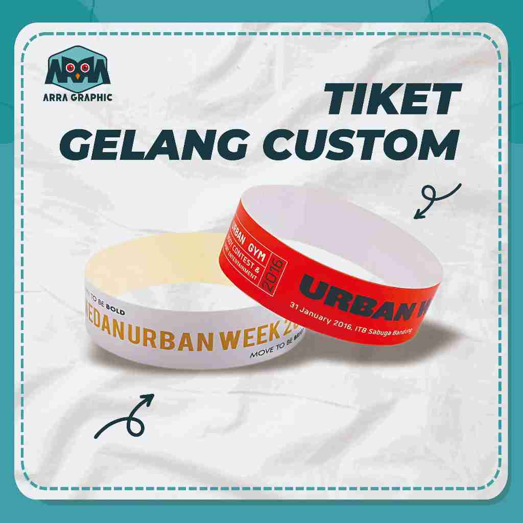 Jual Cetak Gelang Tiket Custom Event Indoor Outdoor Acara Wahana Kpop ...