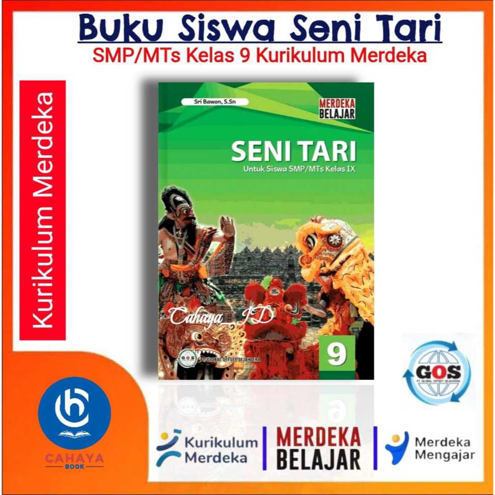 Jual Buku Siswa Seni Tari SMP/MTs Kelas 9 Kurikulum Merdeka Penerbit GOS | Shopee Indonesia
