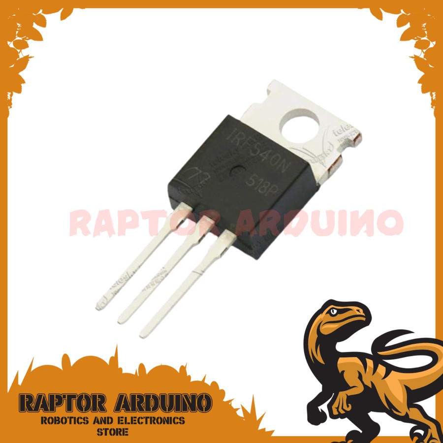 Jual IRF 540 IRF540 100V 33A N-Channel Power MosFET TO-220 Mosfet ...